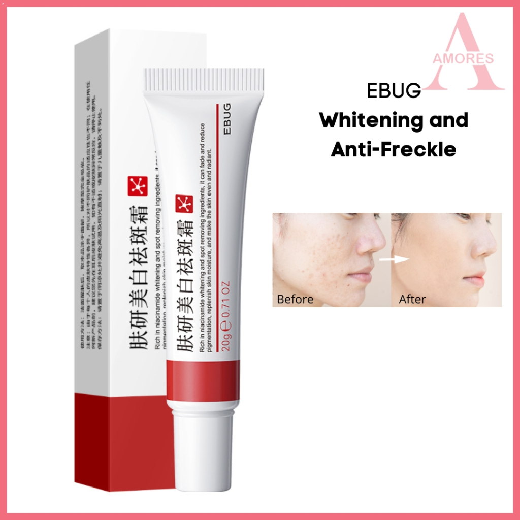 Jual Anti Freckle Whitening EBUG merah krim Black Spot Krim Flek Hitam ...