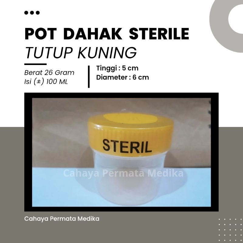 Jual Pot Dahak/Sputum Inject Steril Urine/Dahak | Shopee Indonesia