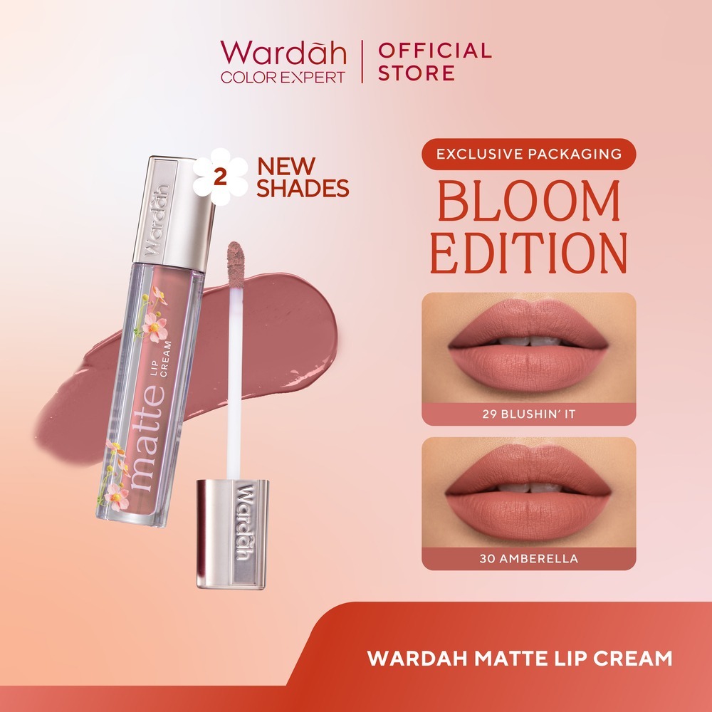 Jual [New Shades!] Wardah Matte Lip Cream 4 g - Warna Intense dan Tahan ...