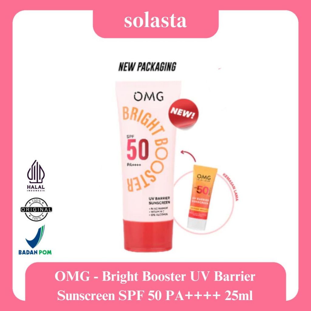 Jual Solasta - OMG BRIGHT BOOSTER UV BARRIER SUNSCREEN SPF 50 PA ...
