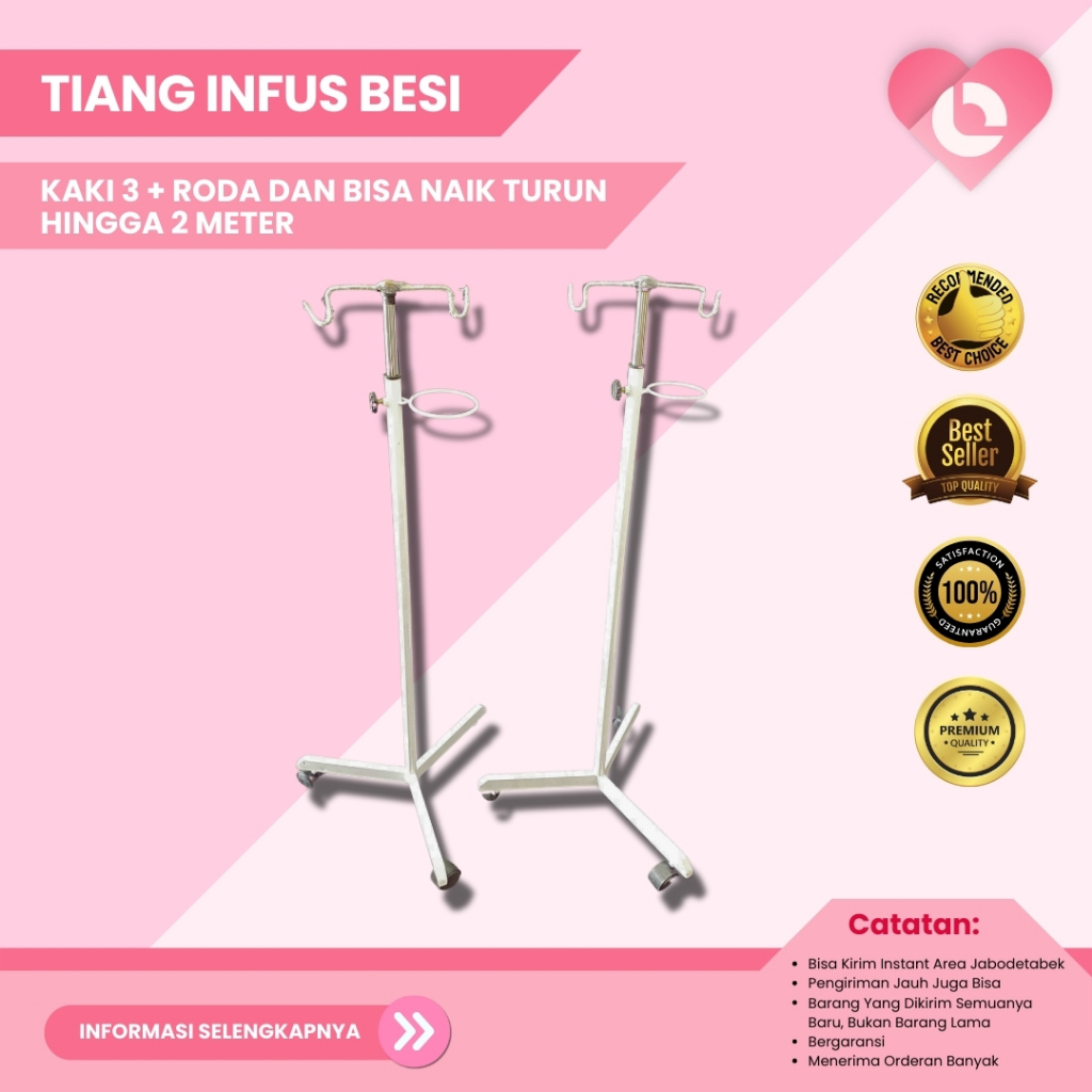 Jual Tiang infus standar kaki 3 | Shopee Indonesia