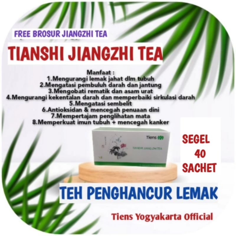 Jual Jiangzhi Tea Tiens Teh Kesehatan Penghancur Lemak Herbal Asam Urat Segel 40 Sachet | Shopee ...