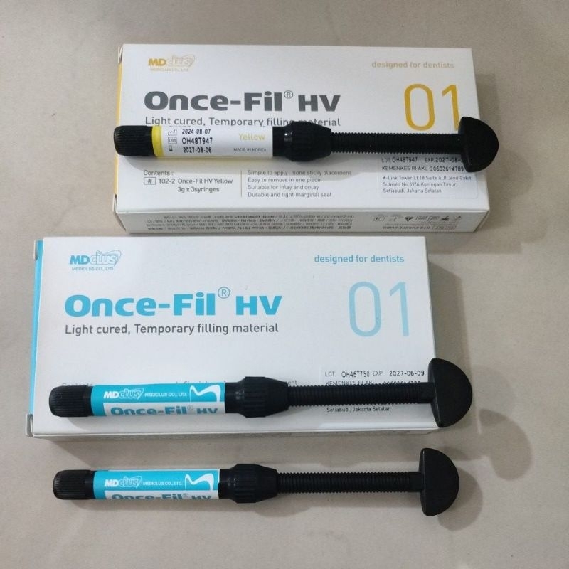 Jual Tambalan Sementara Sinar Once Fill HV isi 1 Syringe inlay Onlay ...