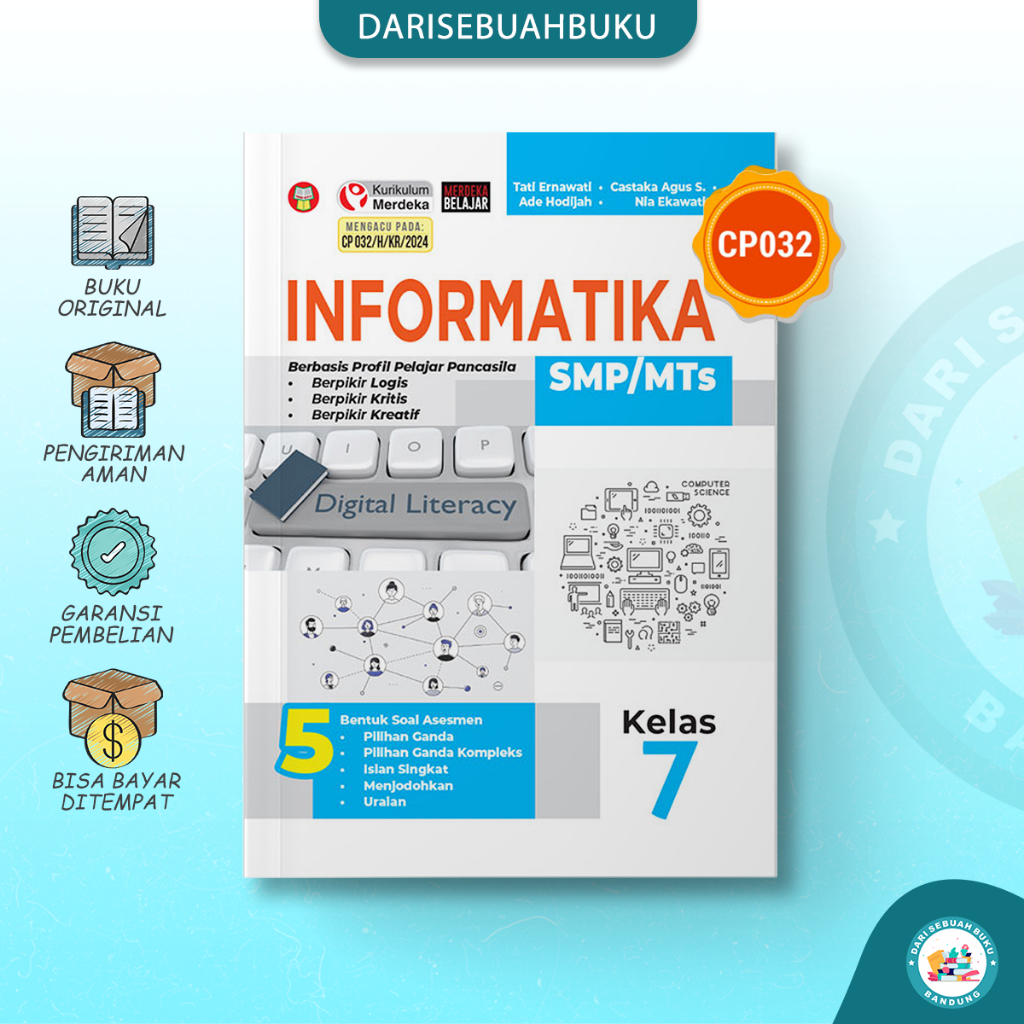 Jual Buku INFORMATIKA SMP/MTs Kelas 7 - Kurikulum MERDEKA - CP 032 - Buku Pelajaran SMP | Shopee ...