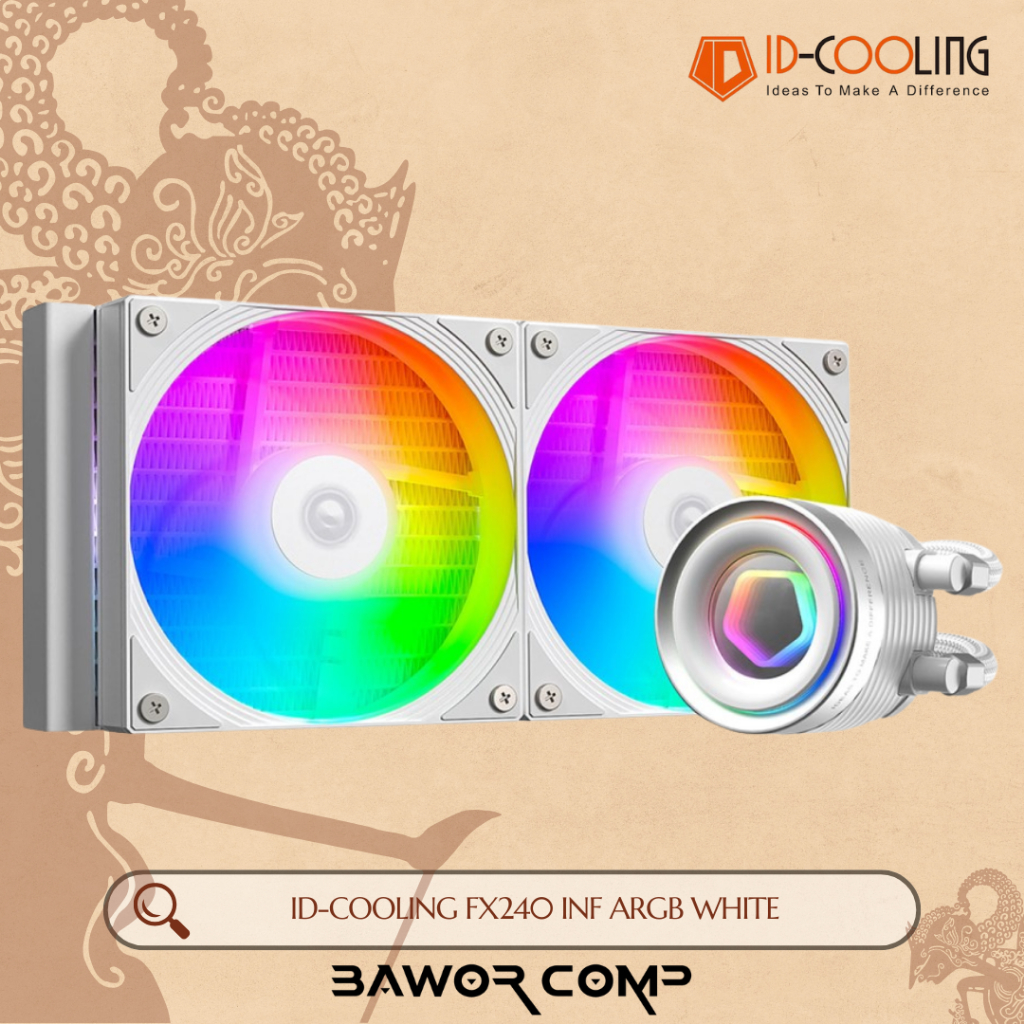 Jual ID-COOLING Frostflow FX240 INF ARGB White 240mm | AIO CPU Liquid ...