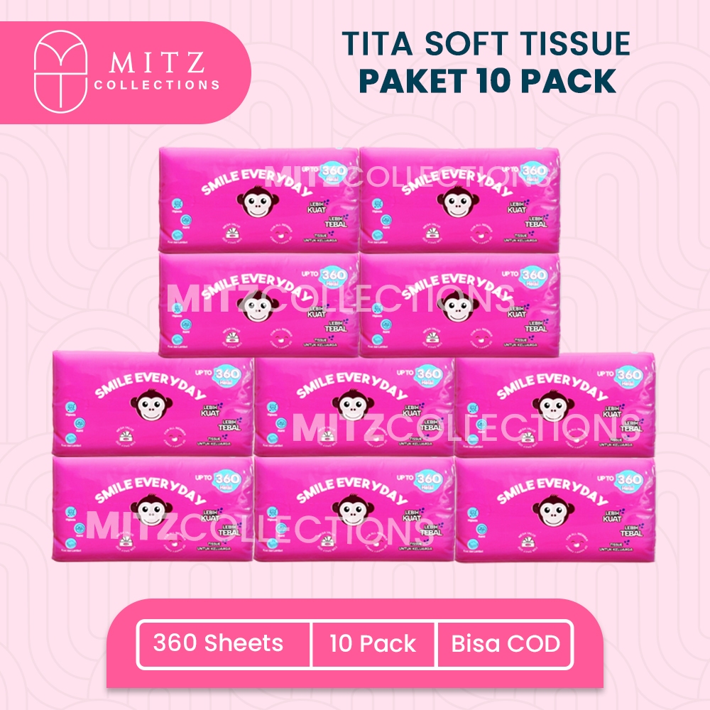 Jual Bundling 10 Pack Tisu Tita Soft 180 Sheet / 2Ply Tissue Tissu ...