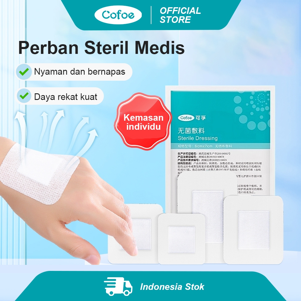 Jual Cofoe Plester Anti Air Luka Operasi Plaster Perekat Luka Perban ...