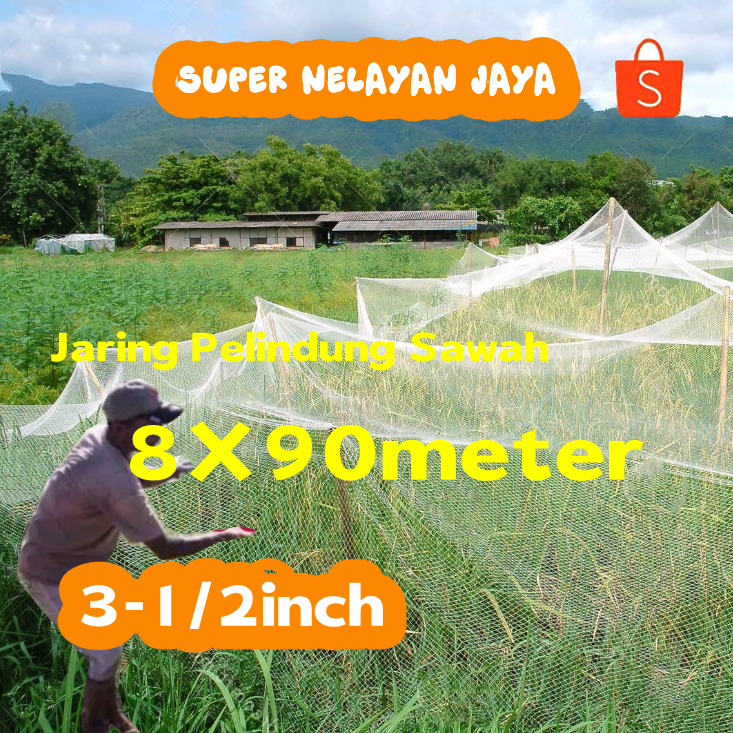 Jual JARING SENAR 0.12 / JARING BURUNG EMPRIT / JARING PADI / JAGA BURUNG / JARING SAWAH ...