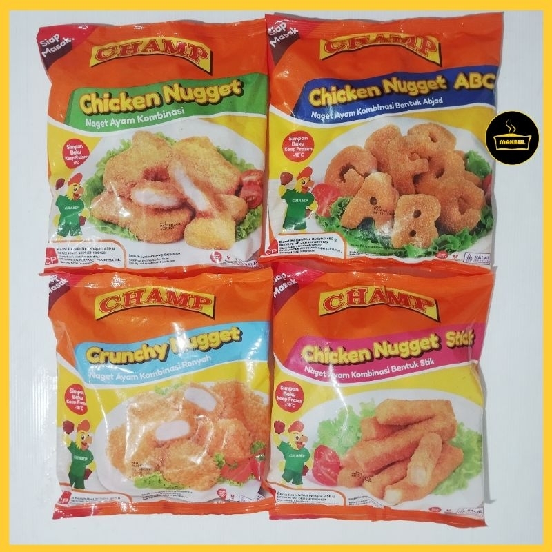 Jual (NEW) Champ Nugget 450gr Biasa, Stick, ABC, Crunchy Nugget ...