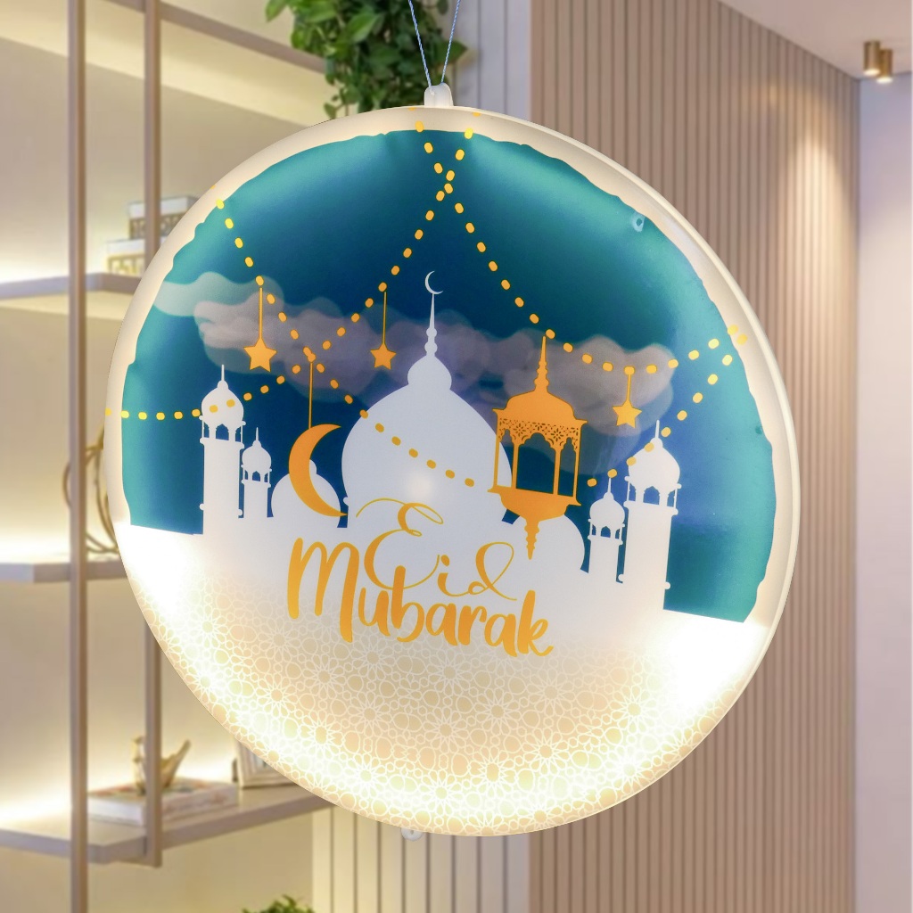 Jual NEON BOX ID MASJID/NEON BOX IDUL FITRI/HIASAN TEMBOK AESTHETIC ...