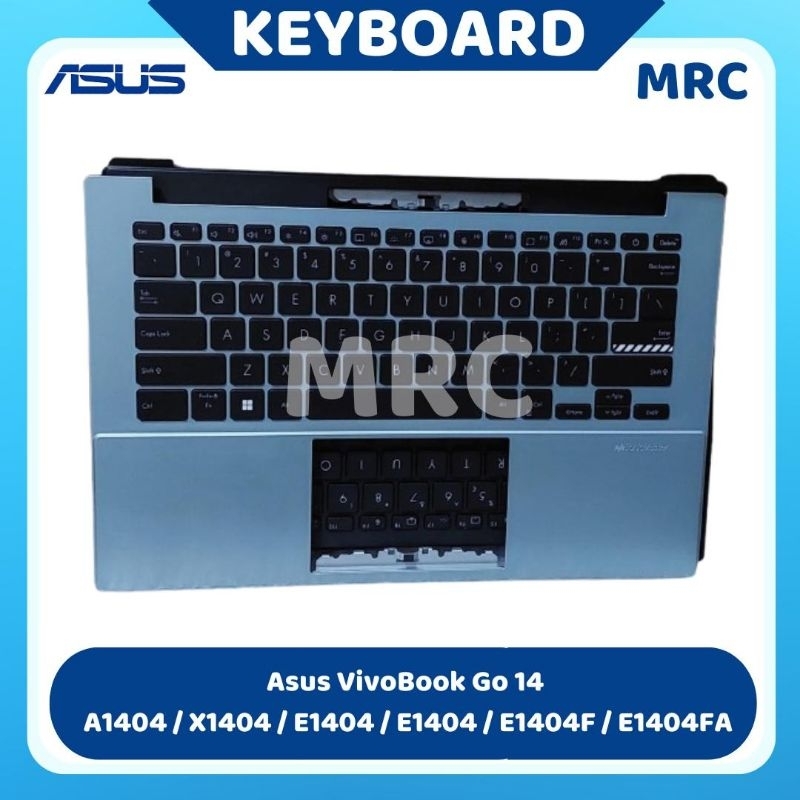 Jual FRAME keyboard Asus VivoBook Go 14 A1404 X1404 E1404 E1404 / E1404F / E1404FA Silver ...