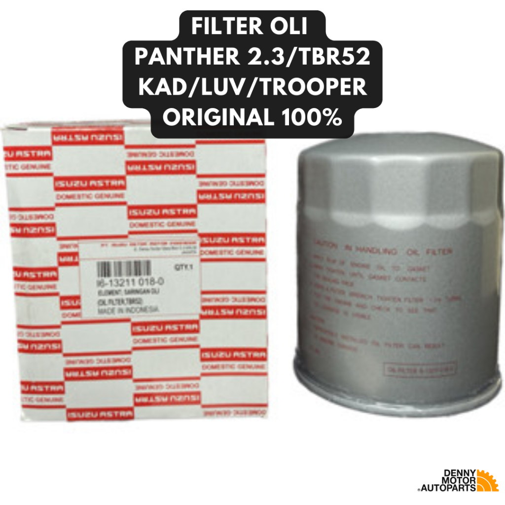 Jual Filter Oli Panther 2.3/TBR52/KAD/Luv/Trooper Isuzu (I6-13211 018-0 ...
