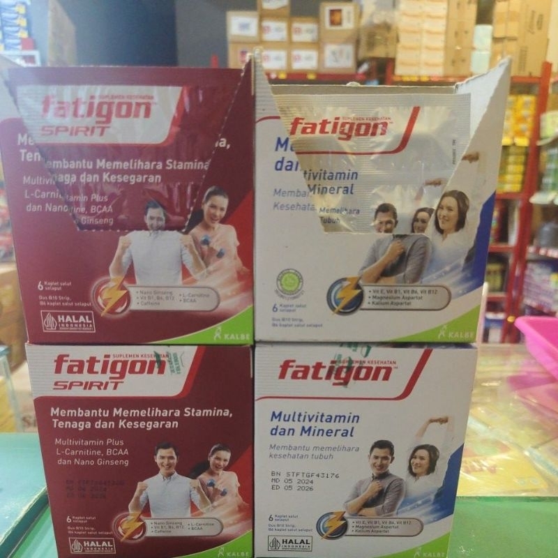 Jual Fatigon Spirit / Fatigon Multivitamin 1 Box isi 10 Strip ...