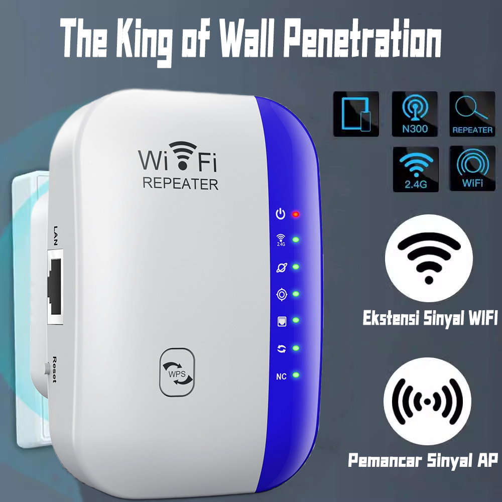Jual Wifii Repeater 300Mbps Wireless WiFi Signal Range Extender | Shopee Indonesia