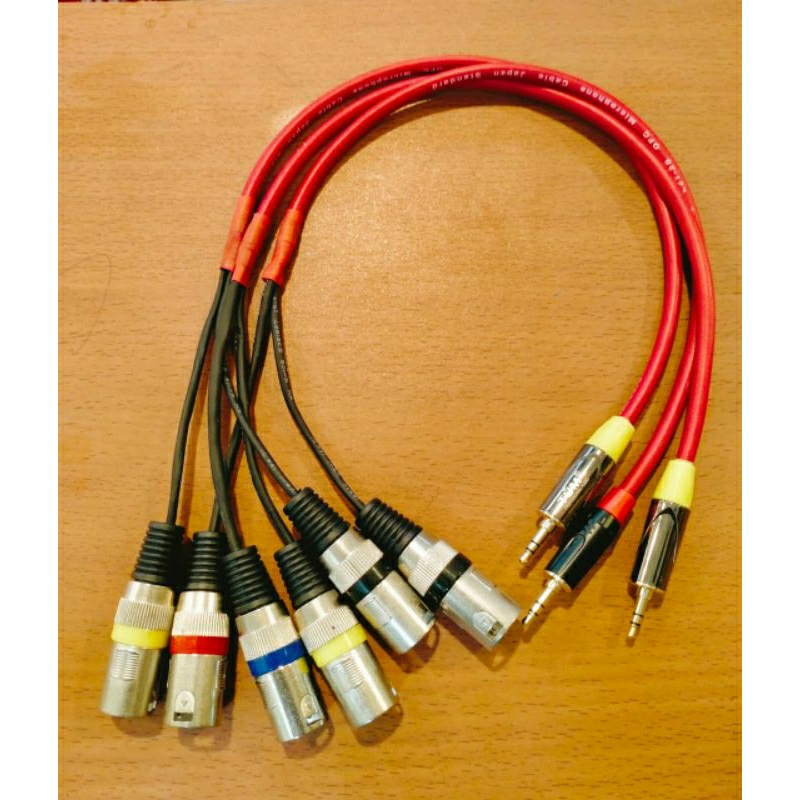 Jual Kabel Aux hp 50Cm Kabel Jack Audio Akai Mini Stereo 3.5mm to XLR ...