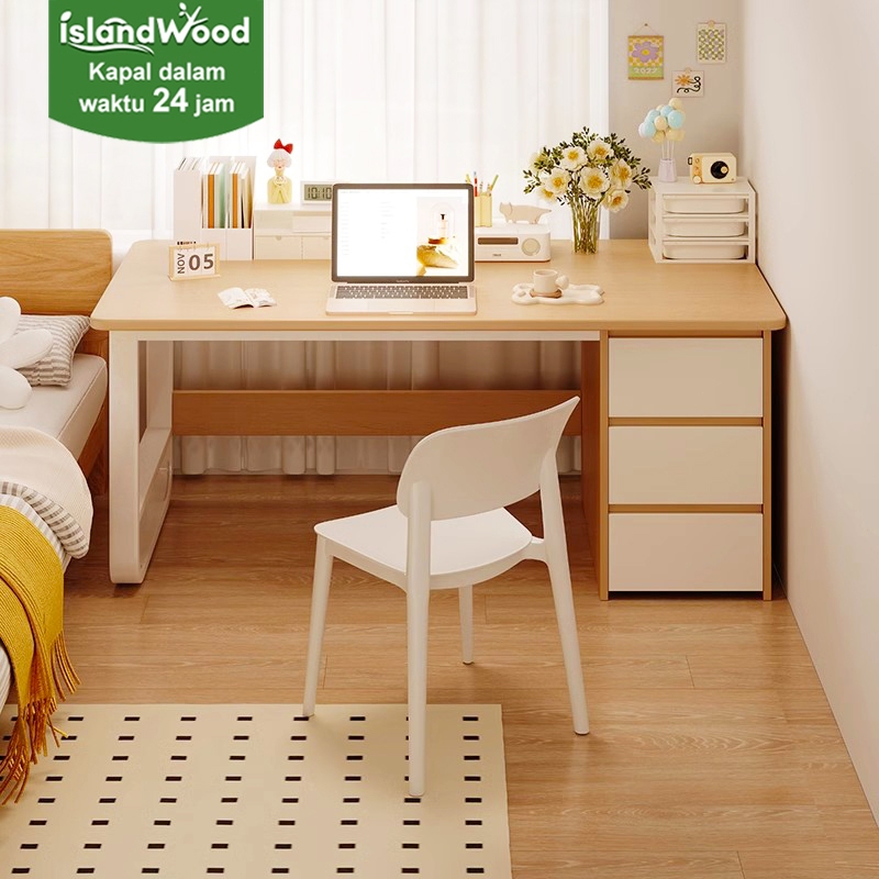 Jual Meja Kantor Dengan Laci 140cm Meja belajar Meja komputer Meja ...