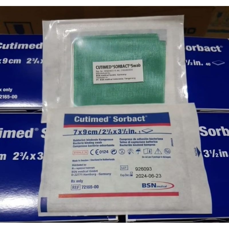 Jual Cutimed Sorbact Swab 7cm x 9cm Kassa Verban Kasa Steril Berdaya ...