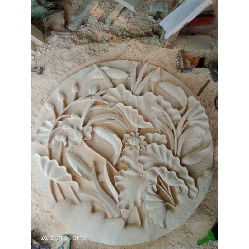 Jual ukiran batu alam motif ikan koi | Shopee Indonesia