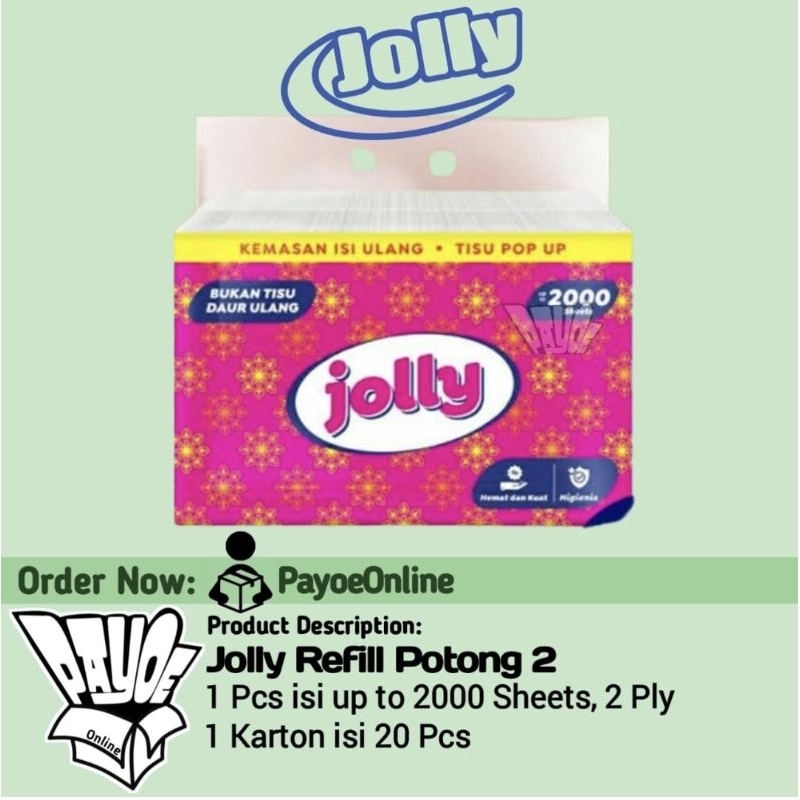 Jual Tissue Jolly Pop Up refill (2000sheets) | Shopee Indonesia
