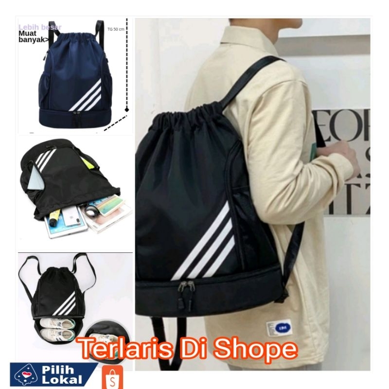 Jual Tas outdoor waterprof/ tas serut olahraga/ tas sport unisex/ tas ...