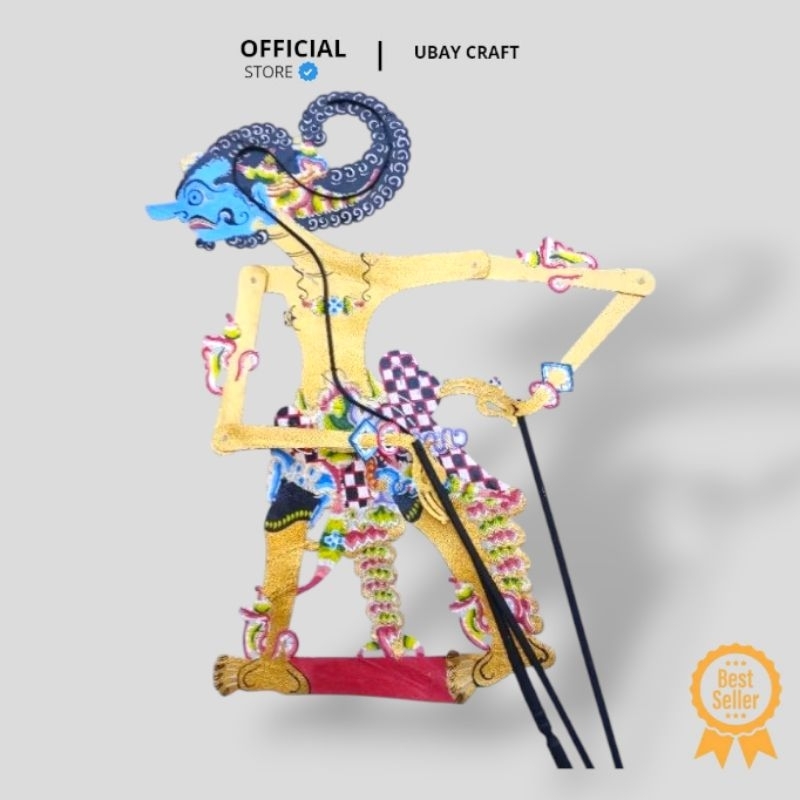 Jual WAYANG KULIT ASLI TEBAL ANTASENA ONTOSENO EMAS HALUS | Shopee ...