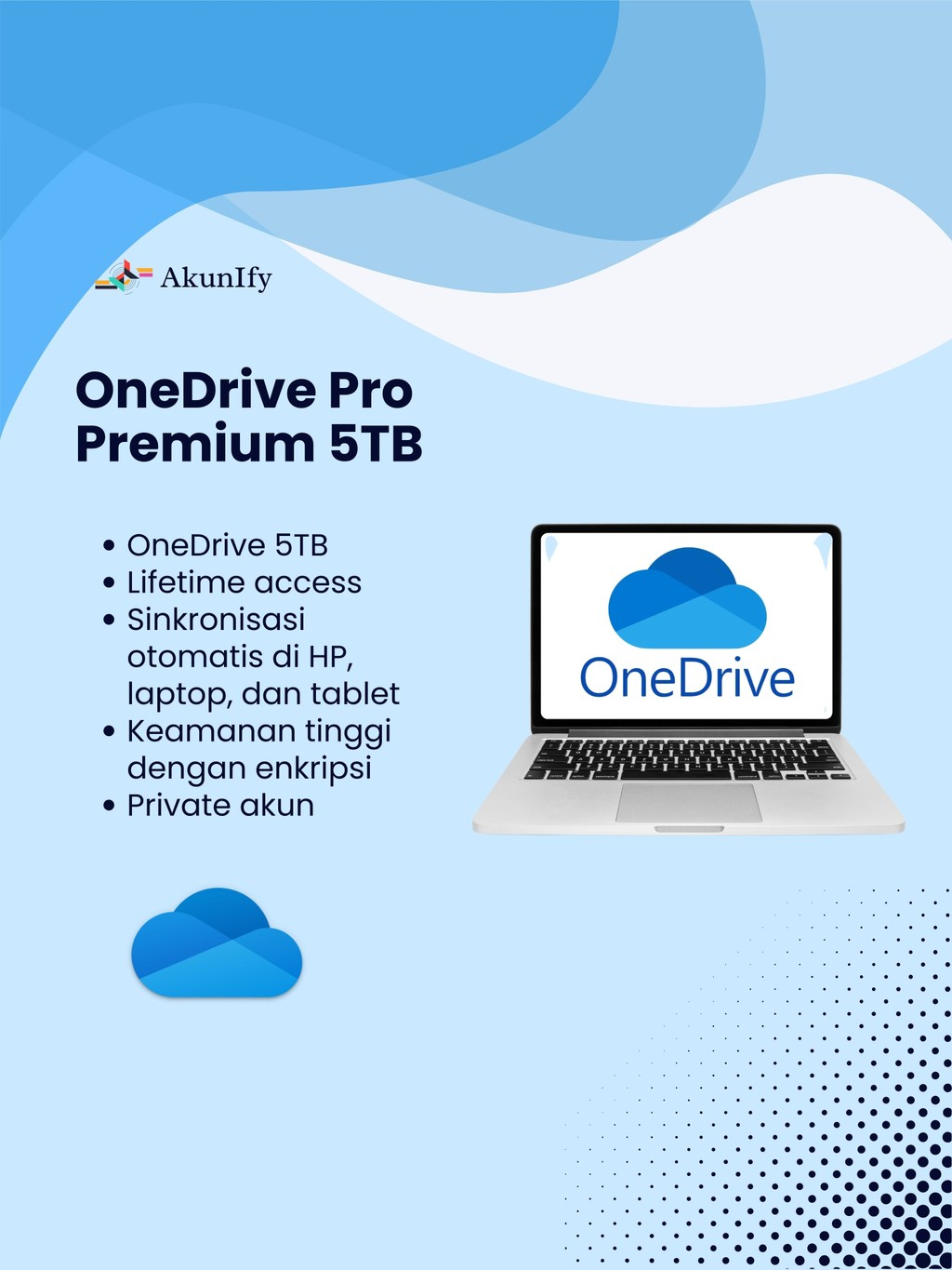 Jual OneDrive Akun Premium – Cloud Storage 5TB - 5120GB Lifetime ...