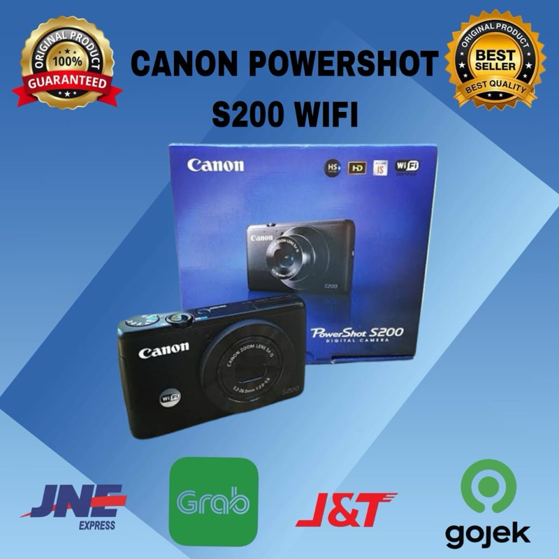 Jual camera canon powershot S200 WIFI - white box,camera only | Shopee ...