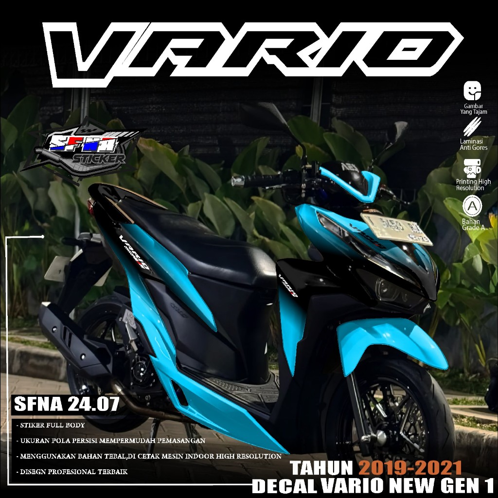 Jual TERBARU Decal stiker VARIO 150 NEW Full Body Gradasi Sticker VARIO ...
