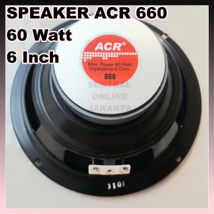 Jual SPEAKER WOOFER ACR 6inch 6in ACR 660 ACR660 60 Watt 6 inch ...