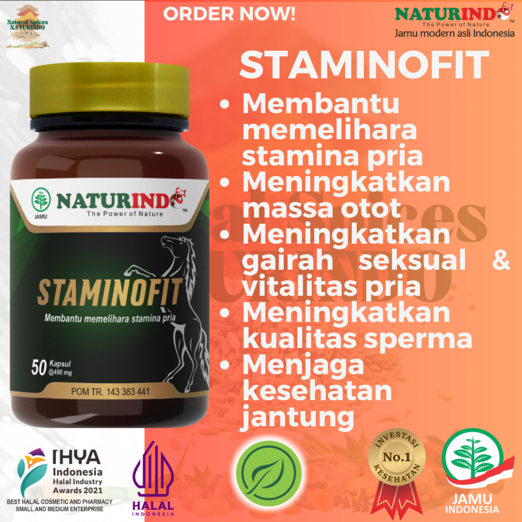 Jual Naturindo Staminofit Suplemen Obat Herbal Memelihara Menjaga ...