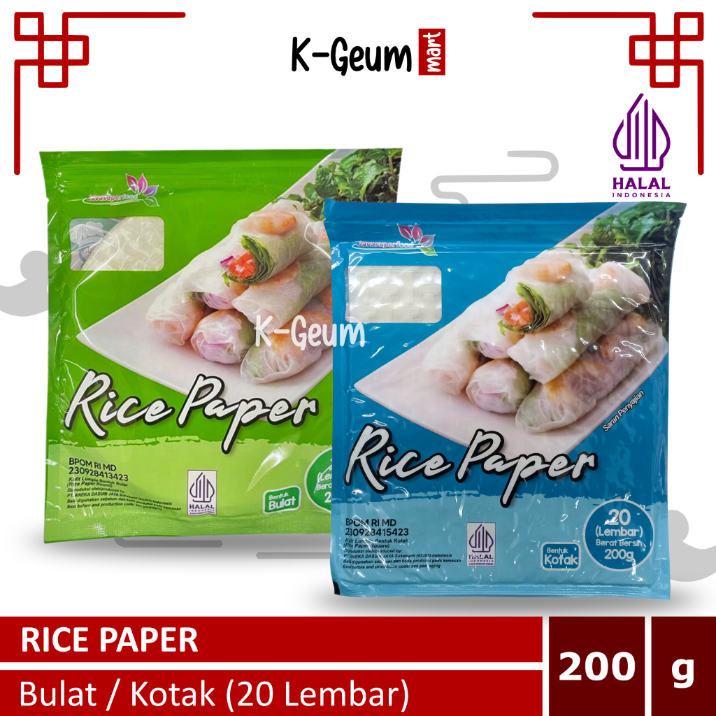 Jual Rice Paper / Banh Trang / Kulit Lumpia Vietnam Rice Paper / Spring ...