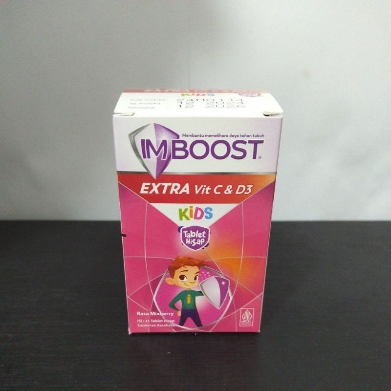 Jual Imboost Kids Extra Vitamin C & D3 Tablet Hisap Suplemen Daya Tahan ...