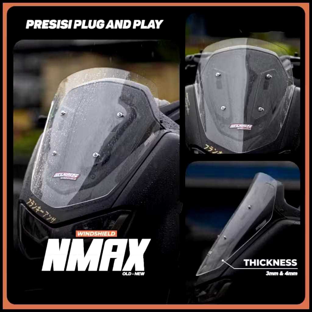Jual WINDSHIELD VISOR NMAX NEW STANDAR VISOR NMAX 2019-2023 MODEL ...