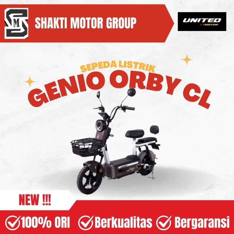Jual SEPEDA LISTRIK EBIKE MURAH MERK GENIO ORBY CL | Shopee Indonesia