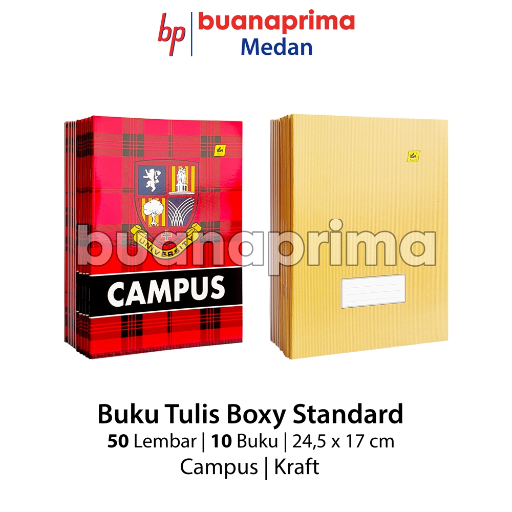 Jual Buku Tulis PANJANG BOXY STANDARD 1 Pack Isi 50 Lembar isi 10 Buku ...