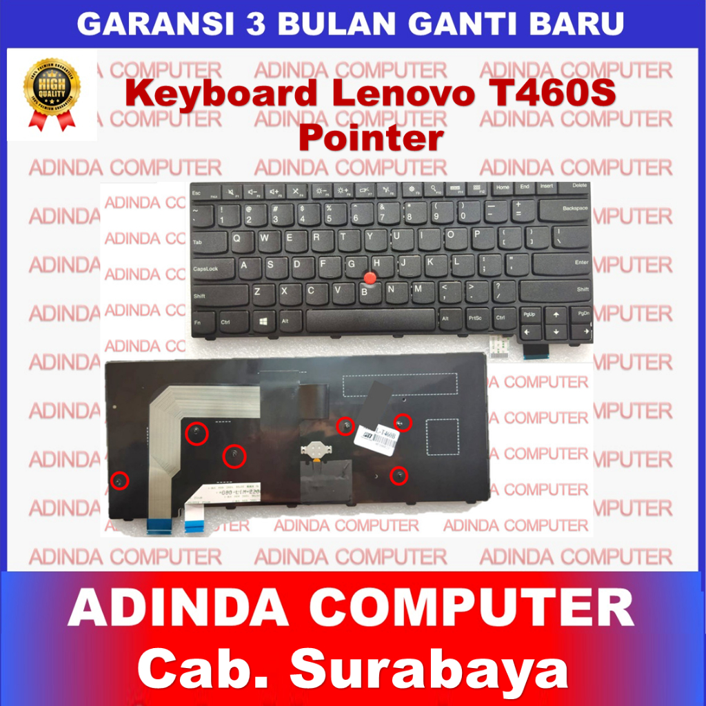 Jual Keyboard Lenovo Thinkpad T460 L460 L470 T431 T431S T440 T440P ...