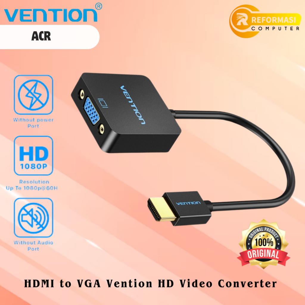 Jual VENTION HDMI to VGA Converter Vention - ACR | Shopee Indonesia