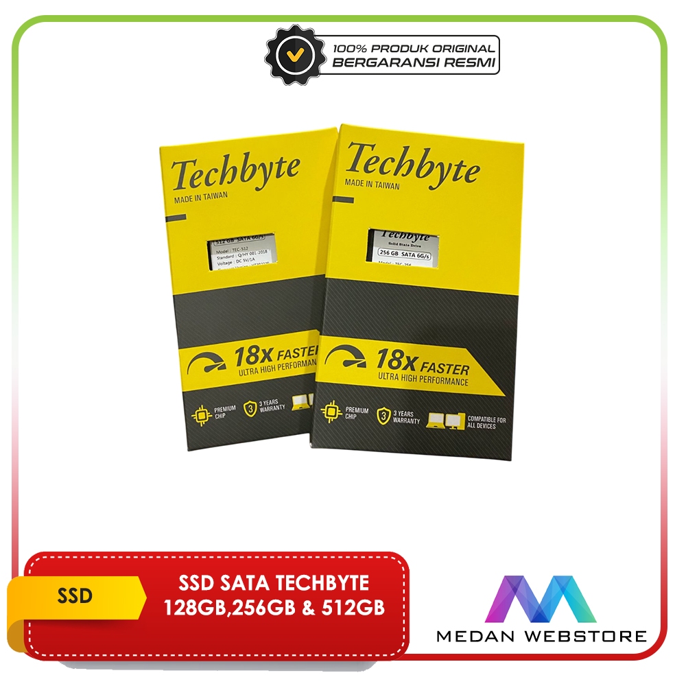 Jual SSD SATA TECHBYTE 128Gb 256Gb 512Gb 1Tb Murah dan Original | Shopee Indonesia
