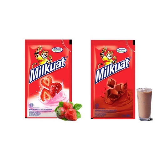 Jual [SR] MILKUAT SUSU BANTAL UHT COKELAT DAN STRAWBERRY // MILKUAT ...