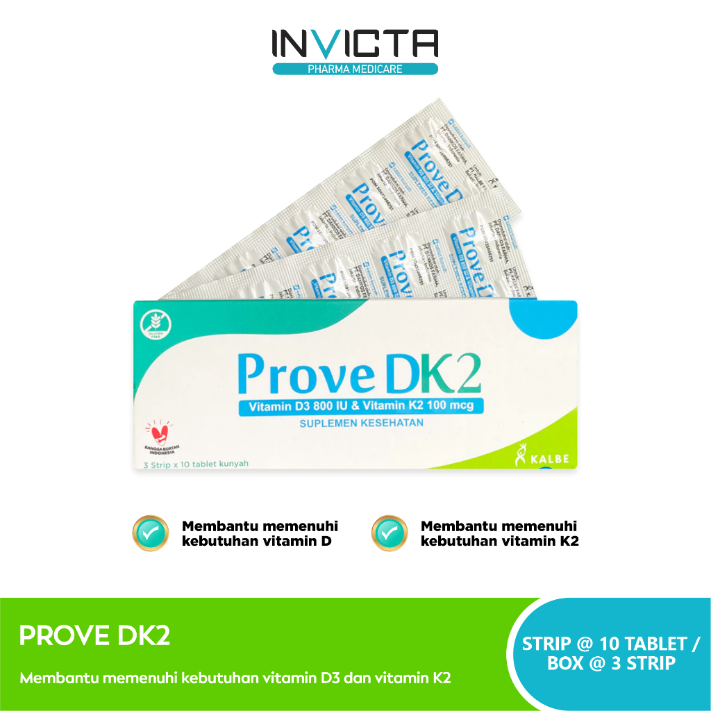 Jual Prove DK2 (Vitamin D3 800 IU & K2 100 mcg) | Shopee Indonesia