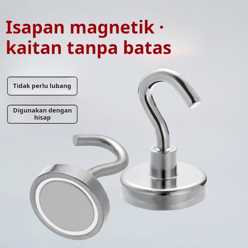 Jual Kait magnet kuat anti tabrakan kait magnet logam hisap kuat kulkas ...