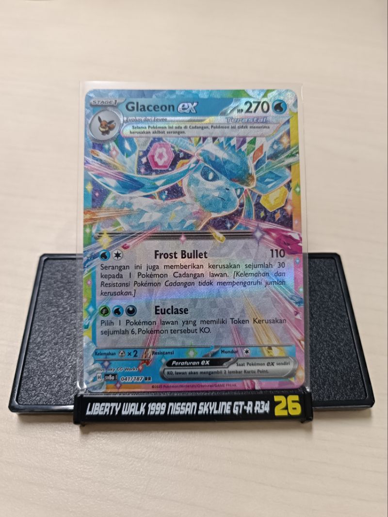 Jual Kartu Pokemon Glaceon ex - 041/187 RR - Festival Terastal (SV8a) Pokemon TCG Indonesia ...