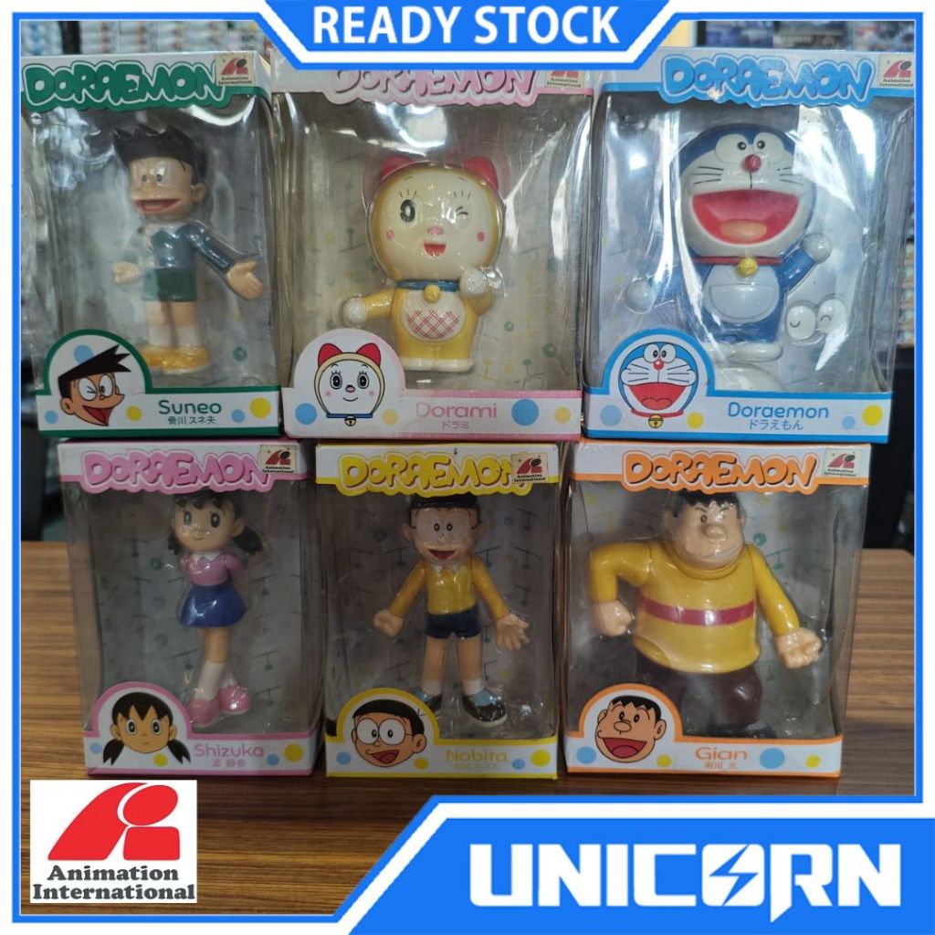 Jual Animation International Doraemon Action Figure Set 6 Pcs Doraemon Nobita Shizuka Suneo ...