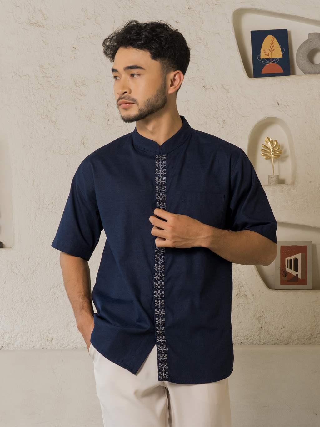 Jual MALOVA Defran Atasan Pria | Kemeja Pria Baju Pria Lengan Pendek ...