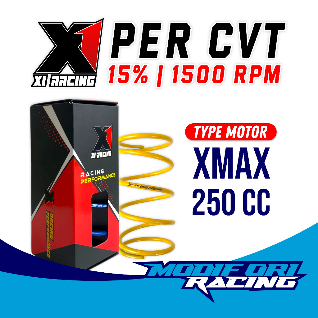 Jual XMAX - PER CVT 1500 RPM X1 RACING - YAMAHA XMAX 250 - MODIFIKASI ...