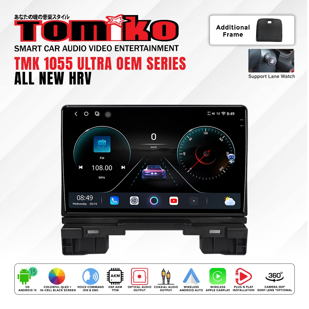 Jual Tomiko - TMK 1055 Ultra OEM Headunit Android for HRV All New Full ...