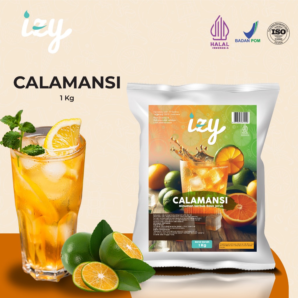 Jual Izy Powder Drink Calamansi - Bubuk Minuman Rasa Jeruk 1 Kg ...