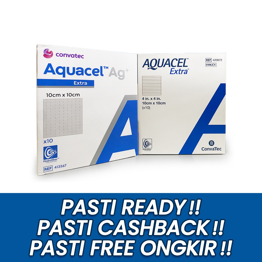 Jual AQUACEL EXTRA HYDROFIBER 10CM X 10CM CONVATEC WOUND DRESSING PER 1 PCS | Shopee Indonesia