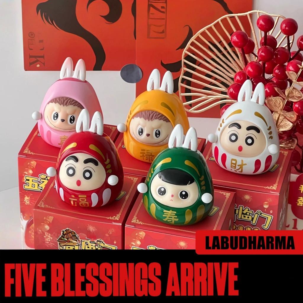 Jual LABUDHARMA 6.5CM CAR Figure Mobil Labubu x Crayon Shin-Chan DHARMA ...