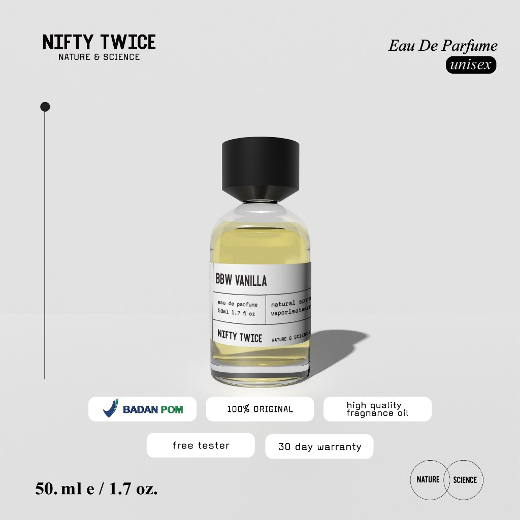 Jual Nifty Twice - Bbw Vanilla Eau De Perfume 50ml Parfum | Shopee ...